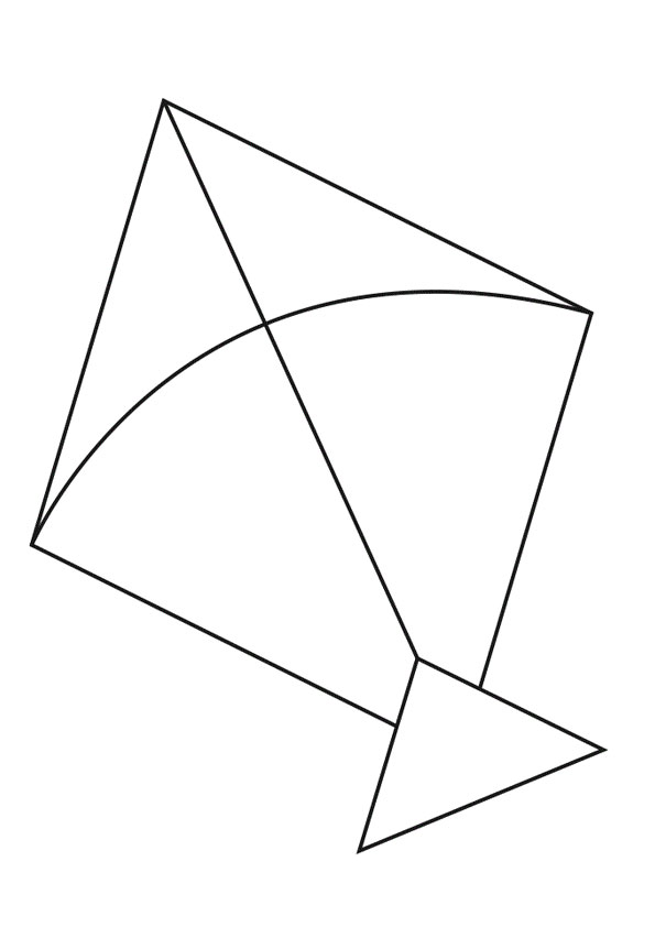 Printable Kite Coloring Page