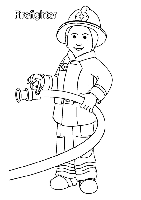 Coloring Pages Firefighter Coloring Pages